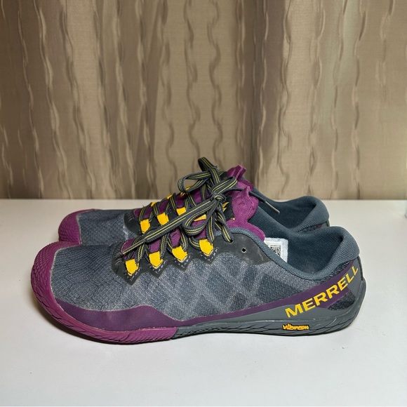 Merrell | Shoes | Merrell Vapor Glove 3 Womens 75 Running Shoes Gray ...
